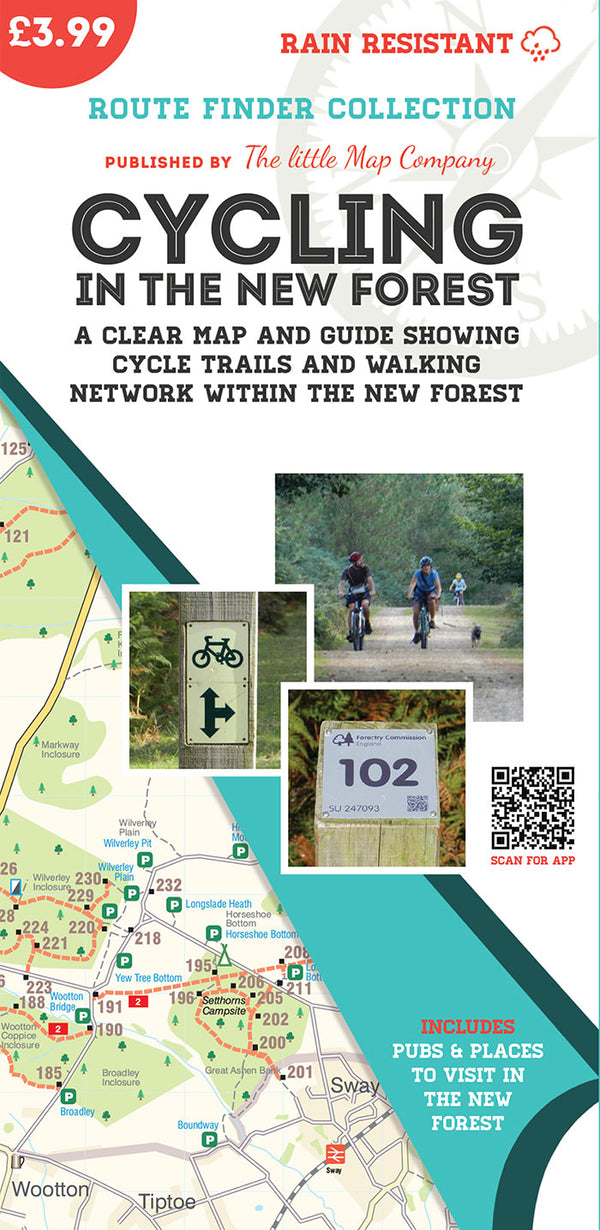 Cycling in the New Forest Map | The Little Map Company