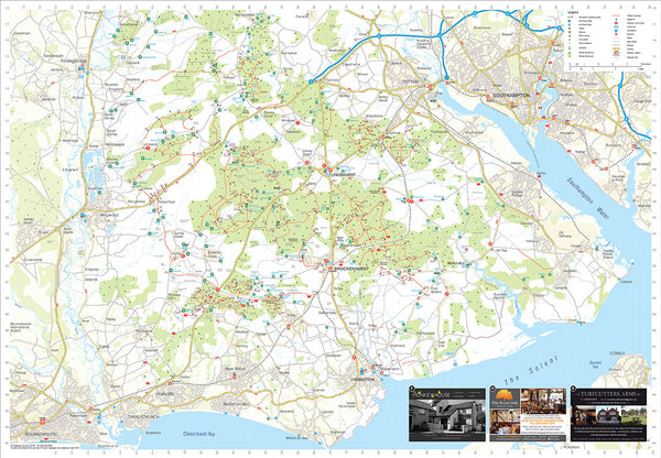 Cycling in the New Forest Map | The Little Map Company