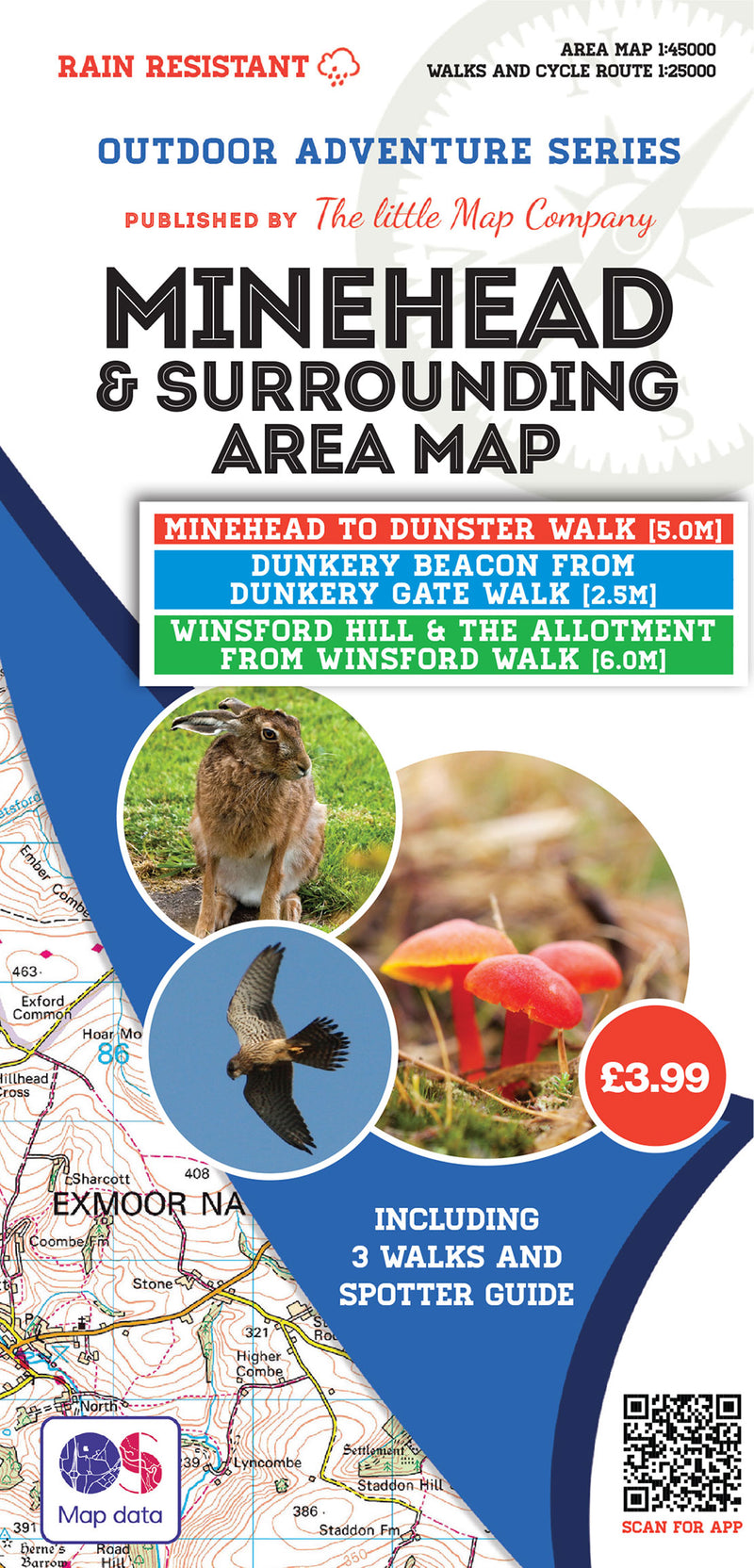 Minehead & Surrounding Area Map | The Little Map Company