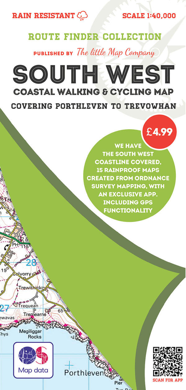 Porthleven Map to Trevowhan - Coastal Walking & Cycling Map - The ...