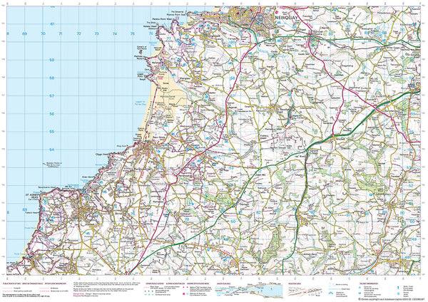 St Agnes to Porthcothan - South West Coastal Walking & Cycling Map ...
